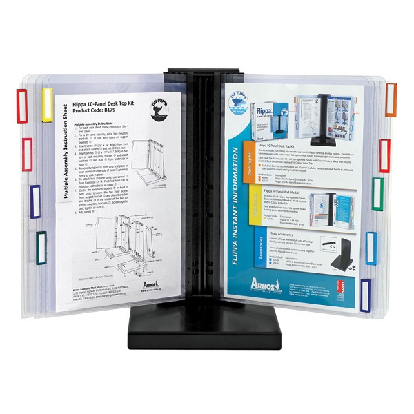 ARNOS Flippa Desktop 10 Panel Display System B179