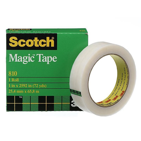 Scotch® 810 Magic™ Tape 25.4mm x 65.8m Roll 70016014444
