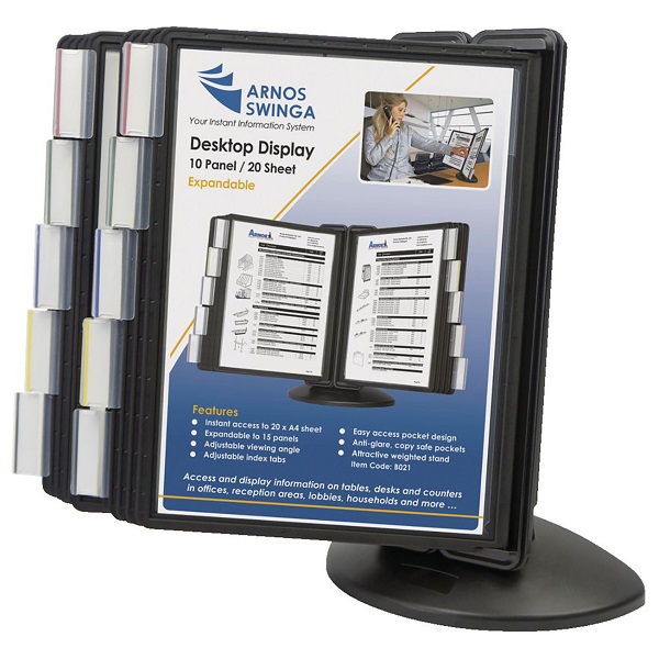 ARNOS Swinga 10 Panel Desktop Display System B021