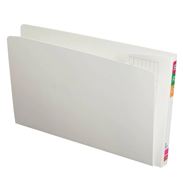 AVERY® Fullvue™ Shelf Lateral File 50mm Gusset Foolscap White, Box 100 ...