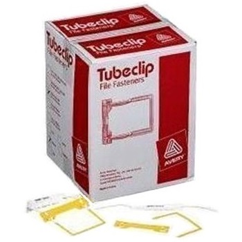 AVERY Tubeclip® File Fasteners Yellow, Box 500 44001