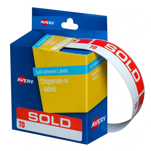 Avery DMR1964SO Self Adhesive Dispenser Labels 19 X 64mm SOLD TO 937253