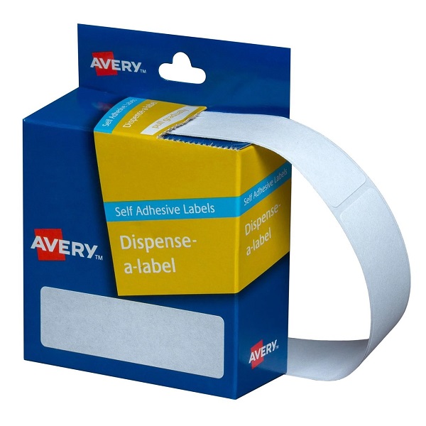 Avery DMR1964W Self Adhesive Dispenser Labels 19 x 64mm White 937218