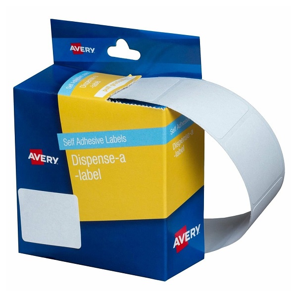 Avery DMR2432W Self Adhesive Dispenser Labels 24 x 32mm White 937219