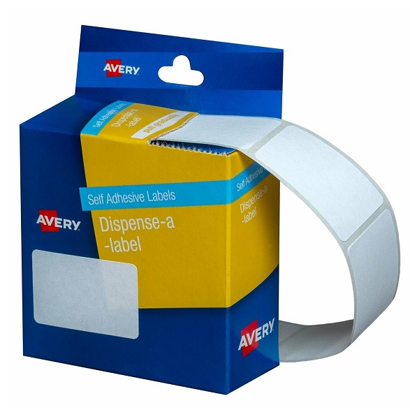 Avery DMR2438W Self Adhesive Dispenser Labels 24 x 38mm White 937220