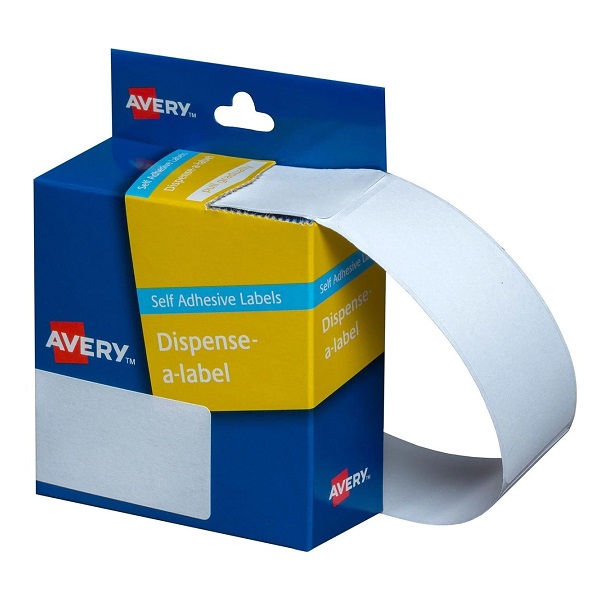Avery DMR7627W Self Adhesive Dispenser Labels 76 x 27mm White 937224