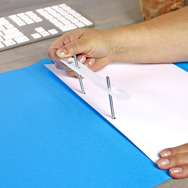 AVERY® Spiral Spring Action Files Foolscap Blue 88545