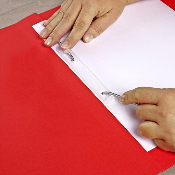 AVERY® Spiral Spring Action Files Foolscap Red 88544