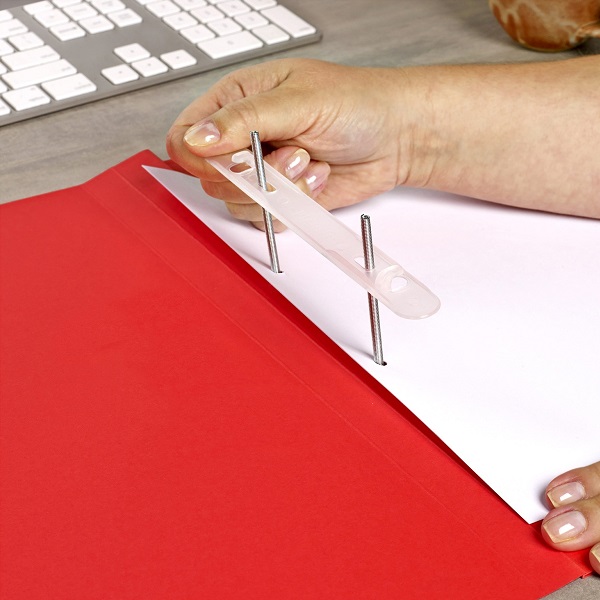 AVERY® Spiral Spring Action Files Foolscap Red 88544