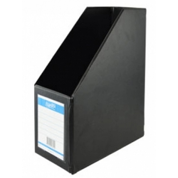 BANTEX PVC Magazine File 115mm Capacity Black 4013-10