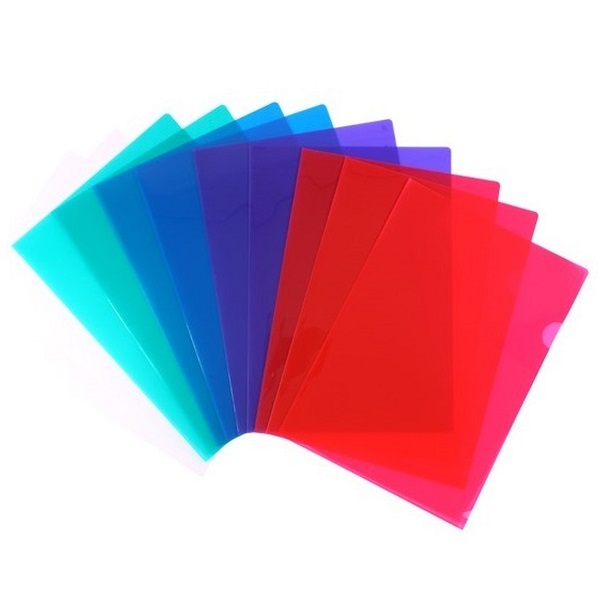 BEAUTONE 44009 Clear Letter Files A4 Assorted Colours, Pack10