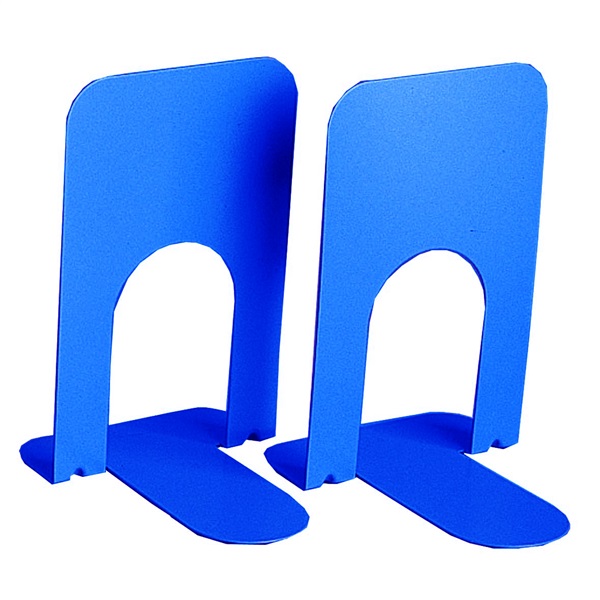 COLBY KW-224 Student Metal Book Ends Pair Blue