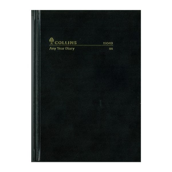 Collins 56 Any Year A5 Day to Page Diary A51AY 15049