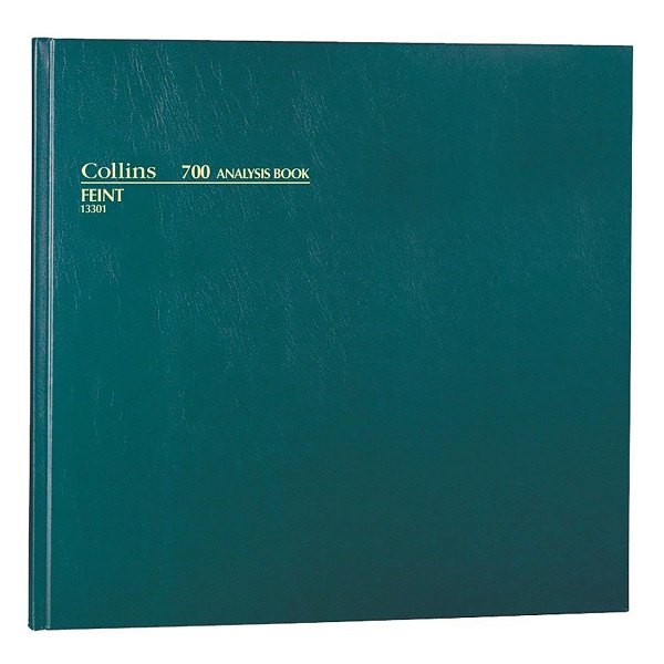 Collins 700 Analysis Book Feint Ruled 13301