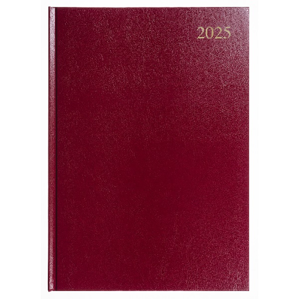 Essential A4 Day to Page Diary Maroon ESSA41.78