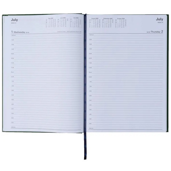 Collins A4 Day to Page Financial Year Diary Black 14M4.P99
