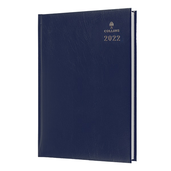 COLLINS Sterling A4 Day to Page Diary Navy Blue 144.P59
