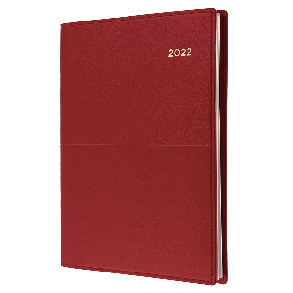 COLLINS Vanessa A4 Day to Page Diary Red 145.V15