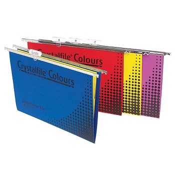 Crystalfile® Colours Suspension Files FC with Tabs & Inserts Rainbow ...