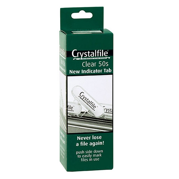 Crystalfile® Suspension File Indicator Tabs Clear 111360C