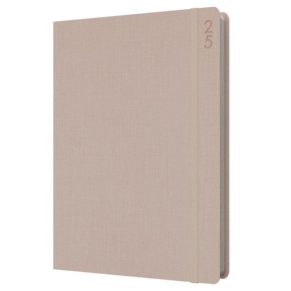 DEBDEN Designer A5 Day to Page Diary Peach Pink D18.51