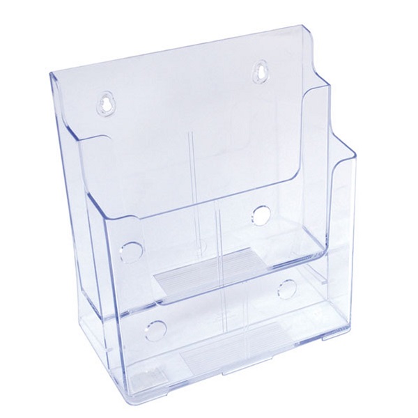 Deflecto® 2 Tier A4 Clear Brochure Holder 77865