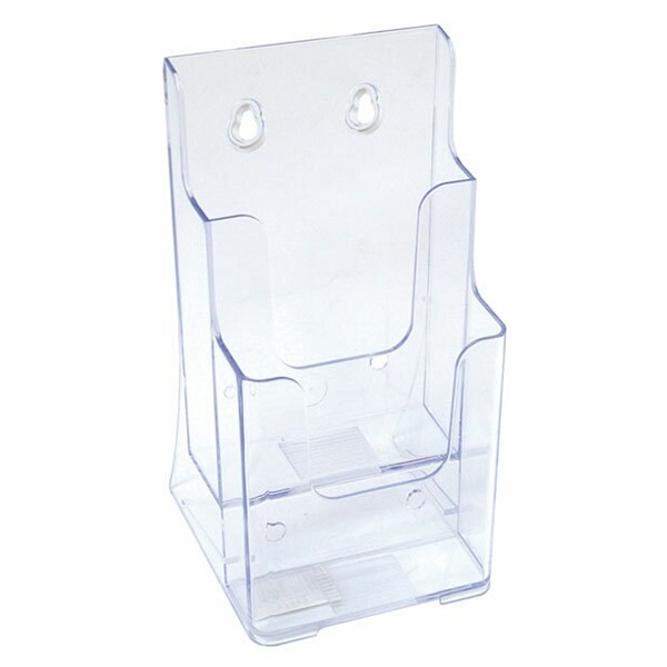 Deflecto® 2 Pocket 2 Tier DL Clear Brochure Holder 77862