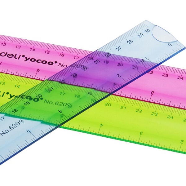 deli 6209 Soft Feel Flexible Ruler 30cm
