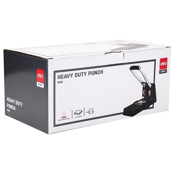deli 0150 Heavy Duty 2 Hole Punch 150 Sheet Capacity