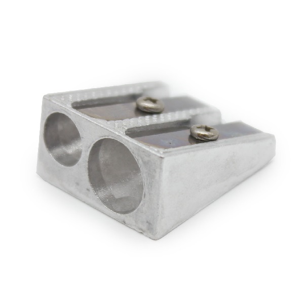 Stat. Double 2 Hole Metal Wedge Pencil Sharpeners Box 20