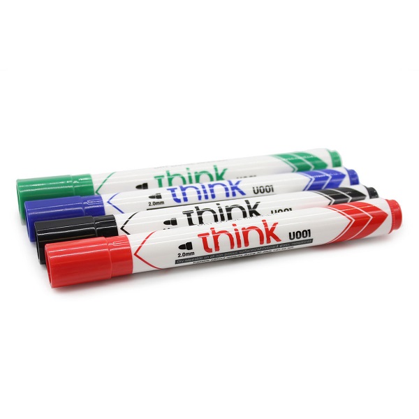 deli Think Whiteboard Markers Assorted, Pack 4