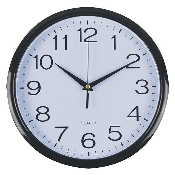 ITALPLAST Wall Clock 430mm Black I398B