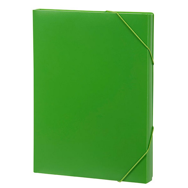 MARBIG 2019904 Polypropylene Document Box File A4 Lime Green