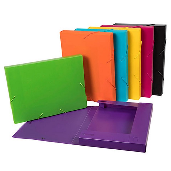 MARBIG 2019902 Polypropylene Document Box File A4 Black