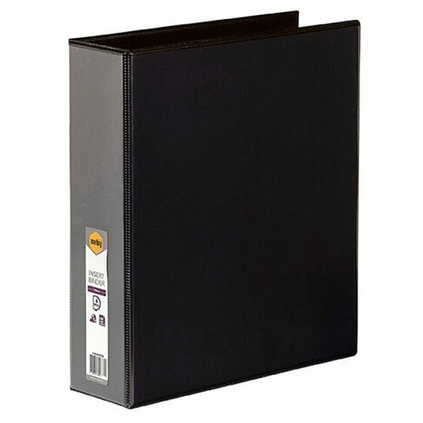 MARBIG Clearview 50mm 4D Ring Insert Binder A4 Black 5424002B