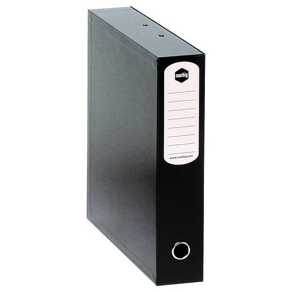 MARBIG 80099A Heavy Duty Box File 75mm Black