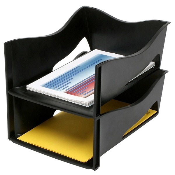 MARBIG Enviro A4 Jumbo Document Tray Black 86620