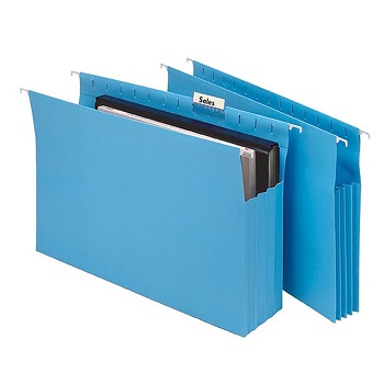 MARBIG Expanding Suspension Files FC Blue with Tabs & Inserts 8300001