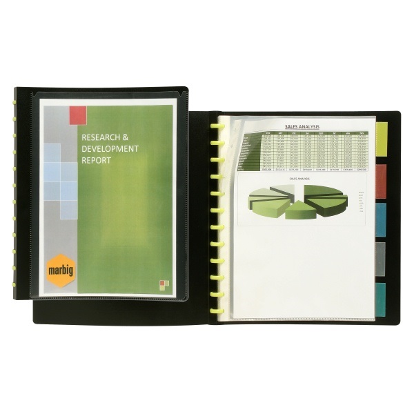 MARBIG Kwik Zip Refillable A4 Display Book with Insert Cover 2020102