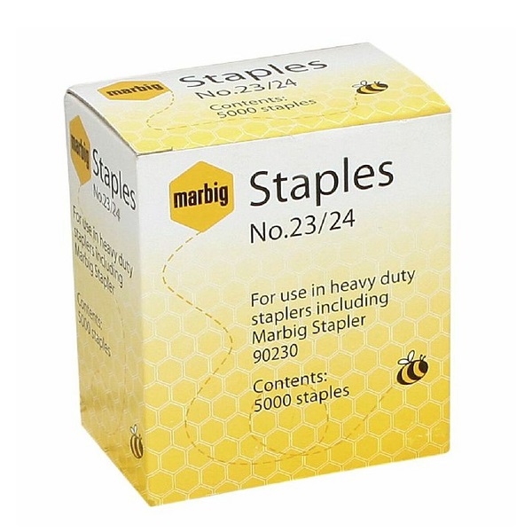 MARBIG No.23/24 Heavy Duty Staples, Box 5000 90224