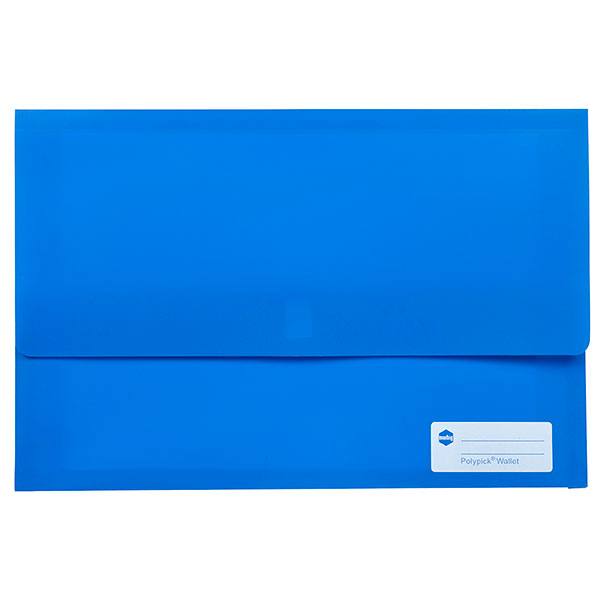 MARBIG Polypick® Document Wallet Foolscap Blue 2011001