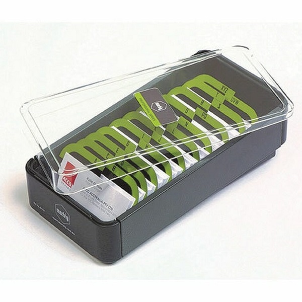 MARBIG Professional Series Business Card Filing Box 600 Card Capacity 87037