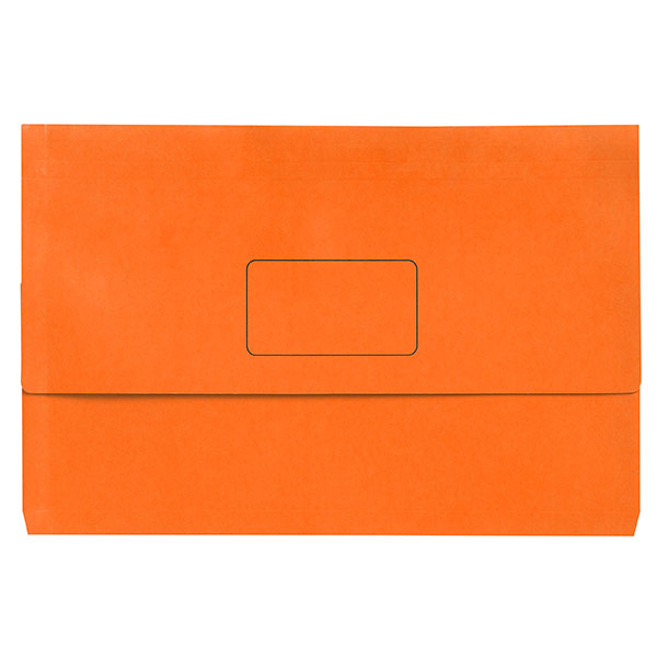 MARBIG Slimpick® Document Wallets Foolscap Brights Orange, Pack 10 4004306