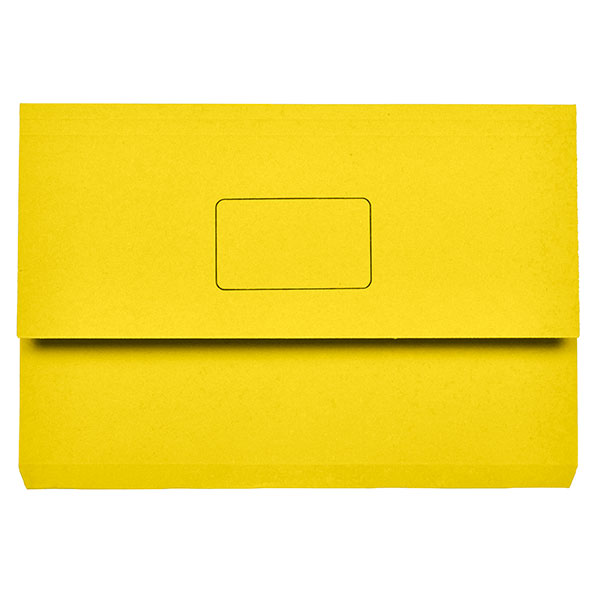 MARBIG Slimpick® Document Wallets Foolscap Yellow 4004005