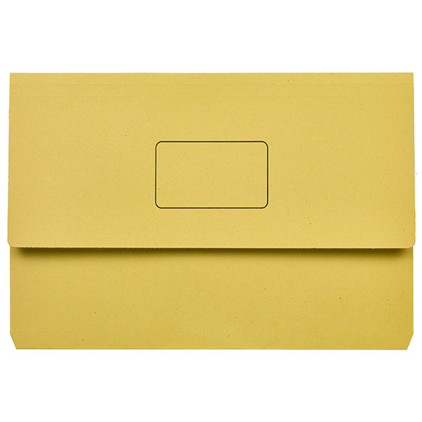 MARBIG Slimpick® Document Wallets Foolscap Yellow 4004005