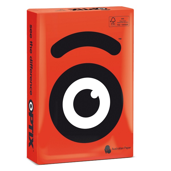 Optix™ A4 Copy Paper 80gsm Raza Red 193367