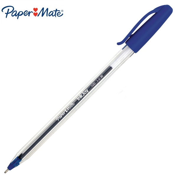 PAPERMATE™ InkJoy Capped Ballpoint Pens Medium 1.0mm Blue, Box 60