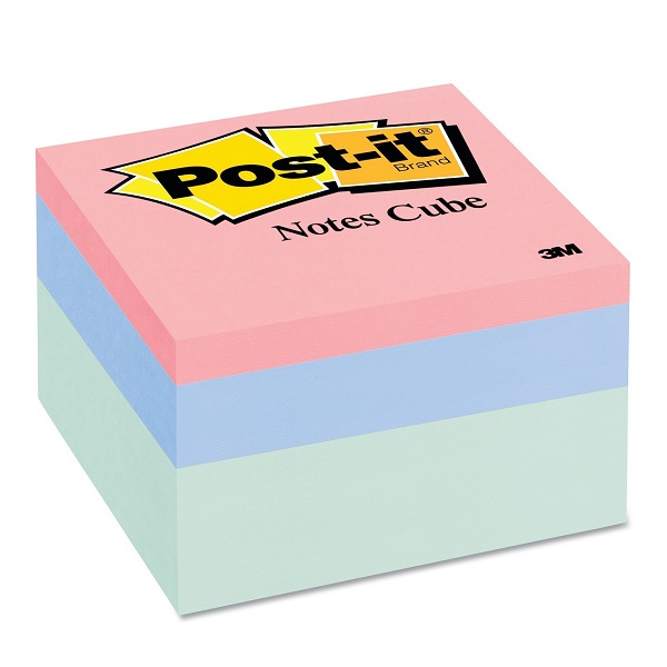 Post-it® Notes Cube 2056-PP Aqua Wave 76 x 76mm, 490 Sheets