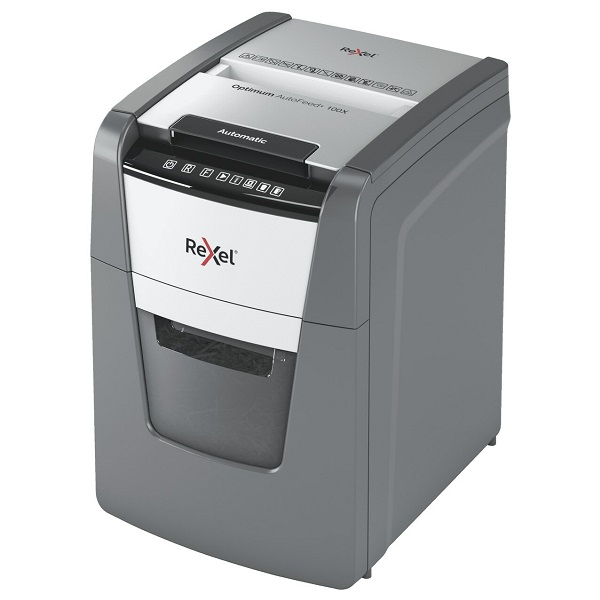 REXEL Optimum AutoFeed+ 100X Cross-Cut Shredder 2020100XAU