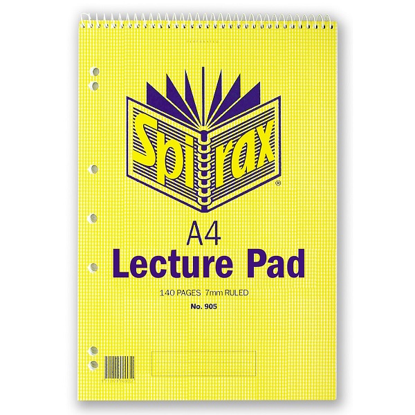 Spirax 905 Lecture Pad 140 Pages Top Bound 40900